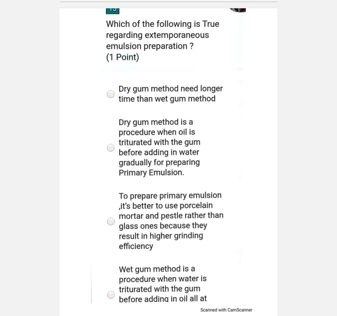 Solved Which of the following is True regarding | Chegg.com