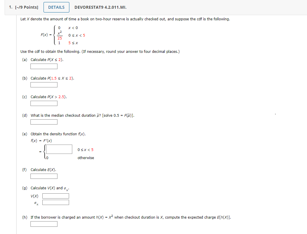 Solved Let X denote the amount of time a book on two-hour | Chegg.com