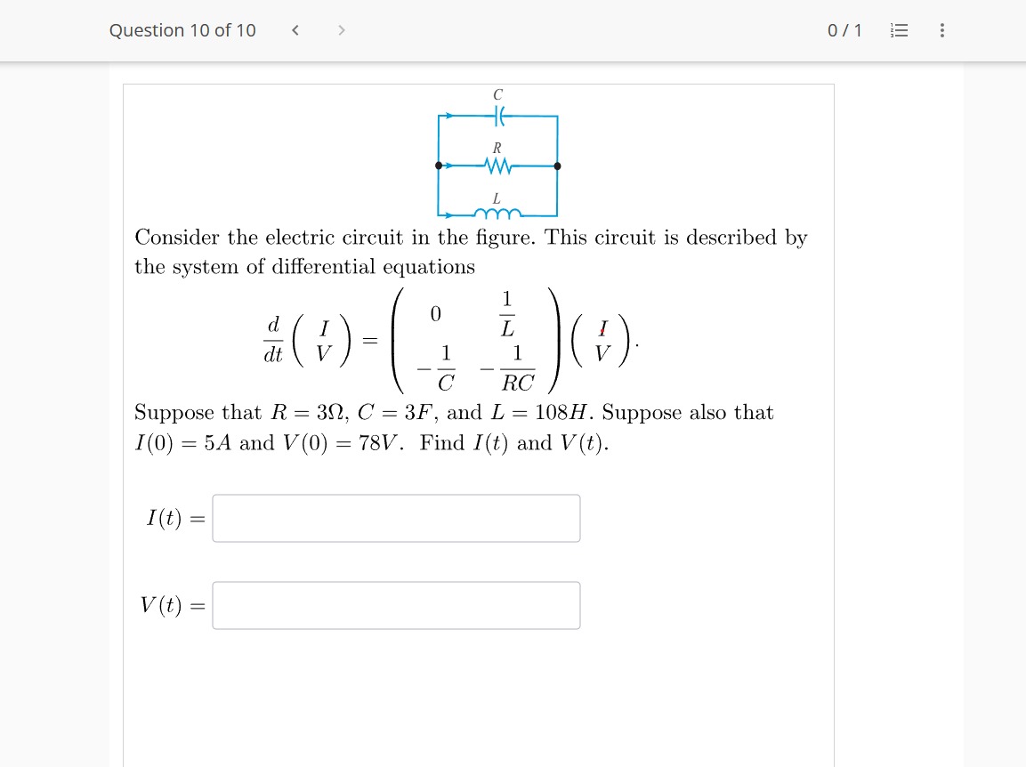 Solved Consider the electric circuit in the figure. This | Chegg.com