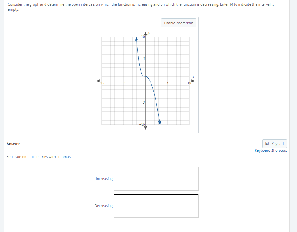 Solved Consider the graph and determine the open intervals | Chegg.com