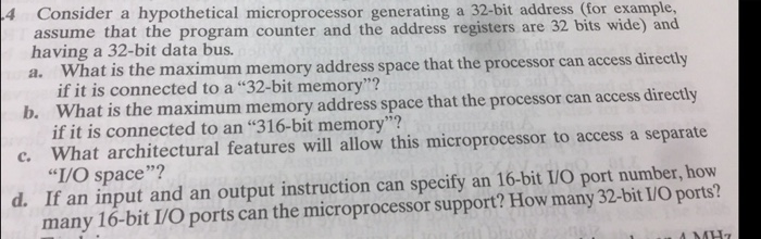 Solved 4 Consider a hypothetical microprocessor generating a | Chegg.com Solved 4 Consider a hypothetical microprocessor generating a | Chegg.com
