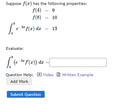 Solved Suppose f(x) has the following properties: | Chegg.com