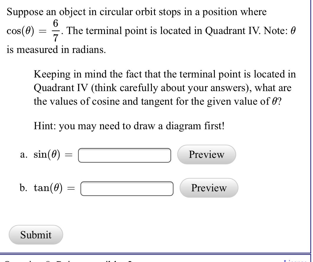 Solved Suppose An Object In Circular Orbit Stops In A