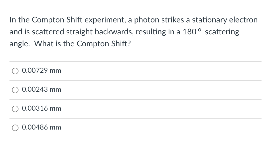 Solved In the Compton Shift experiment, a photon strikes a | Chegg.com