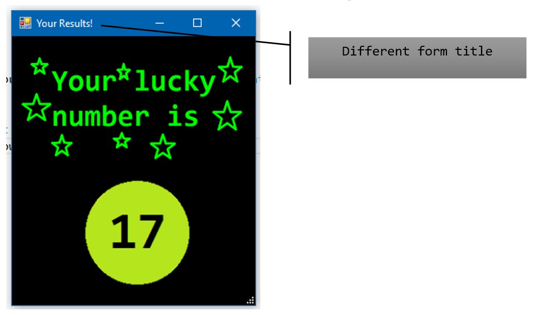 Solved in Visual Studio C# Create the lucky number | Chegg.com
