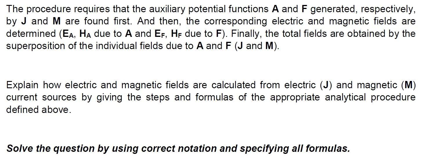 Solved The procedure requires that the auxiliary potential | Chegg.com