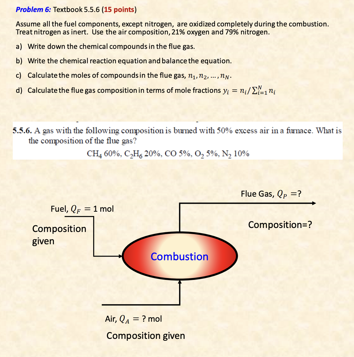 Solved Problem 6: Textbook 5.5.6 (15 points) Assume all the | Chegg.com