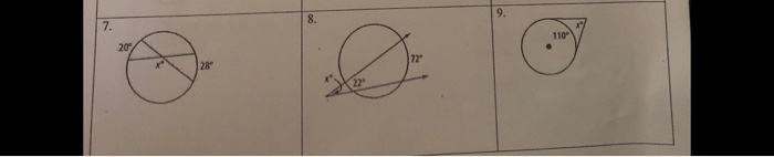 Solved Find The Value Of Each Variable Using The Given 0987
