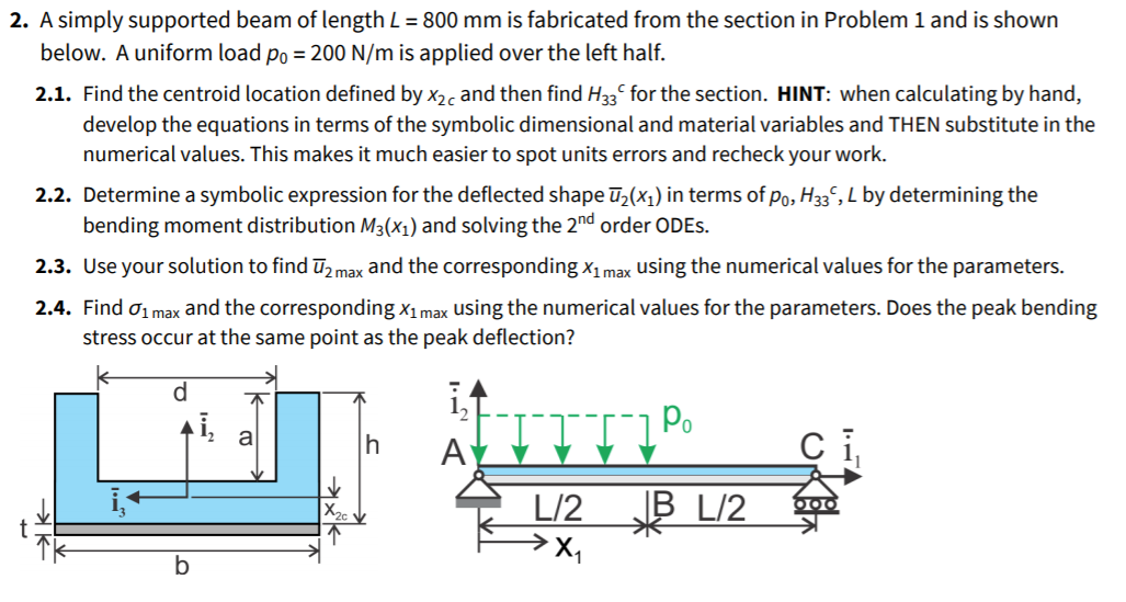 Solved 1. A bar under axial load is fabricated from ABS | Chegg.com