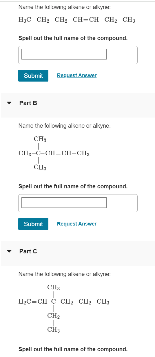 Solved Name the following alkene or | Chegg.com