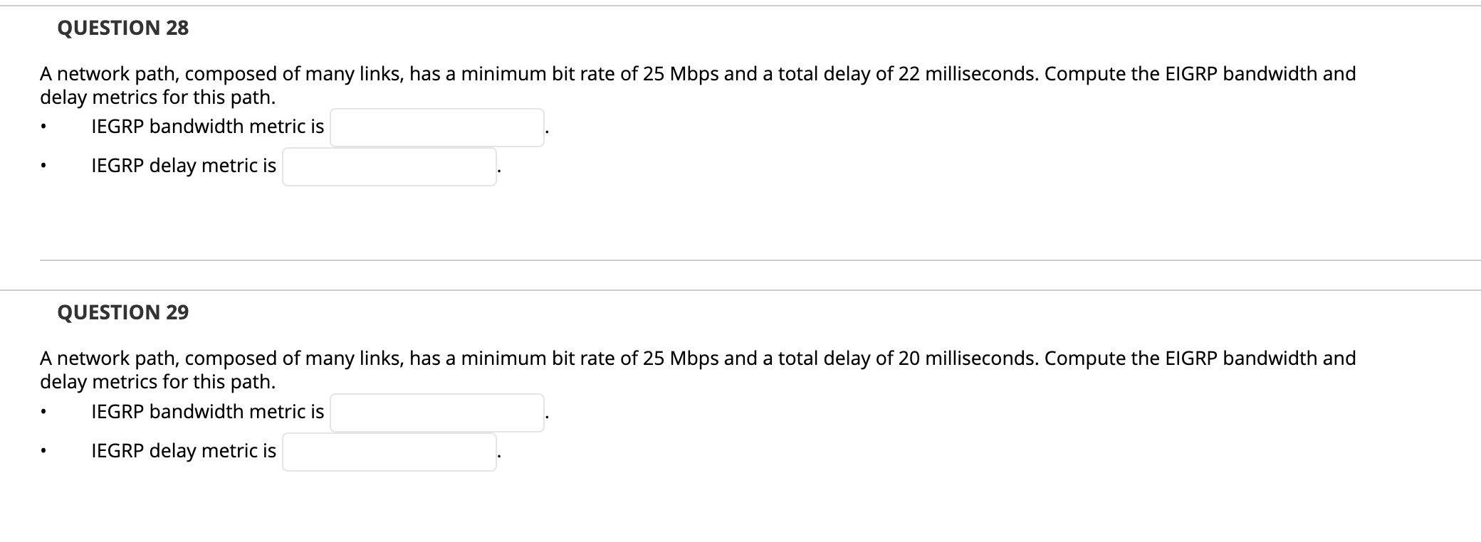 Solved A network path, composed of many links, has a minimum | Chegg.com