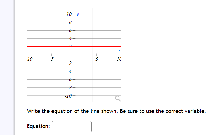 Solved Write the equation of the line shown. Be sure to use | Chegg.com | Chegg.com