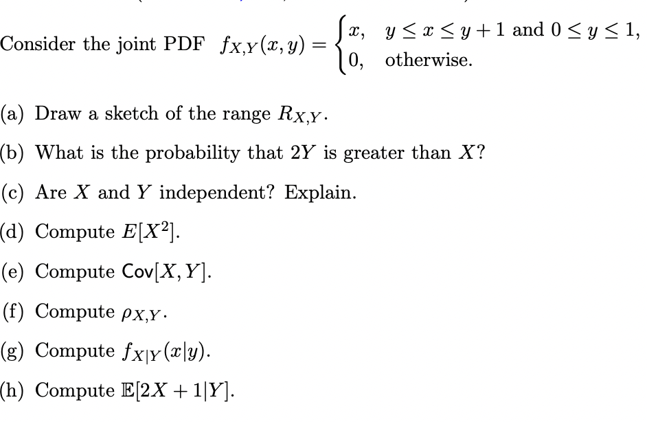 Solved Consider the joint | Chegg.com