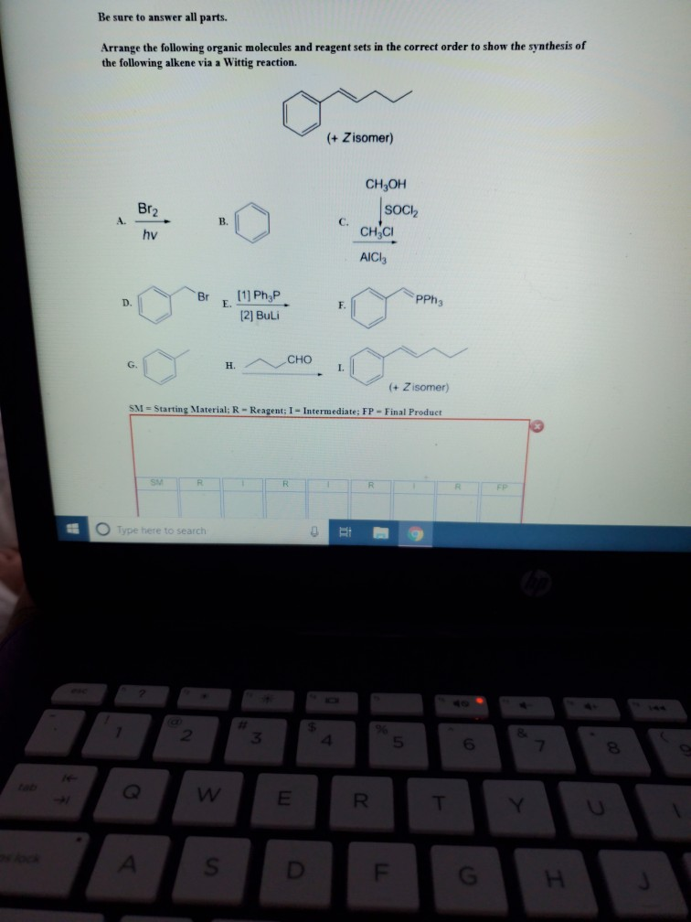 Solved Be sure to answer all parts Arrange the following | Chegg.com