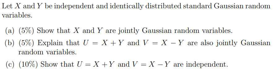 Solved Let X and Y be independent and identically | Chegg.com