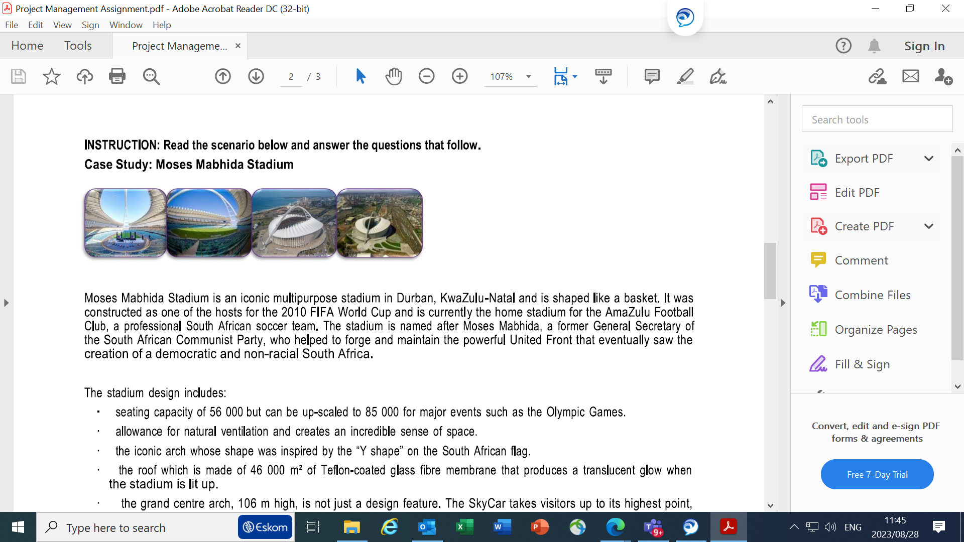 Solved Project Management Assignment.pdf - Adobe Acrobat | Chegg.com