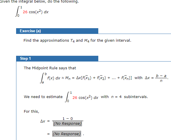 Solved Siven the integral below, do the following. 26 | Chegg.com