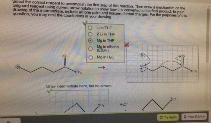 Solved Select the correct reagent to accomplish the first | Chegg.com