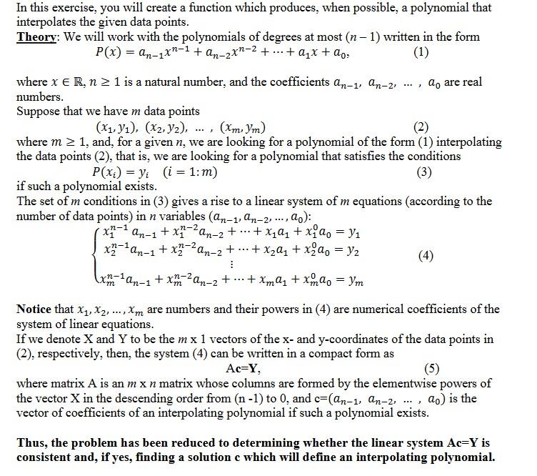 Solved In this exercise, you will create a function which | Chegg.com