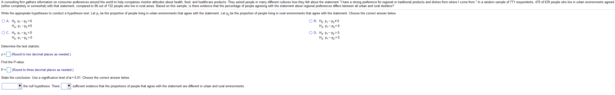 Solved Drop Downs* 1(Reject // Do not Reject) and 2 (is not | Chegg.com