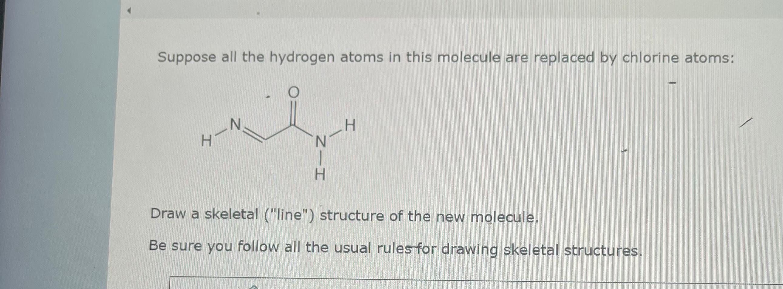 Solved Suppose All The Hydrogen Atoms In This Molecule Are