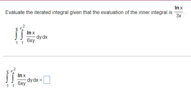 Solved Evaluate the iterated integral given that the | Chegg.com