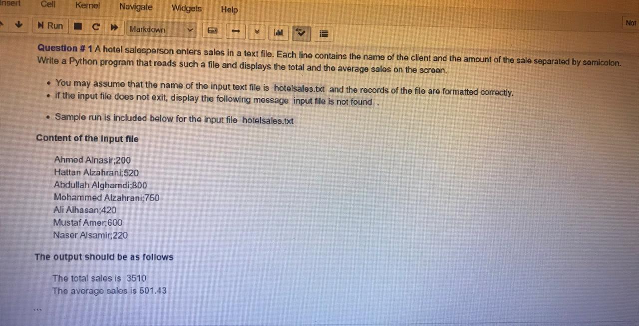 Solved Insert Cell Kernel Navigate Widgets Help N Run Not | Chegg.com