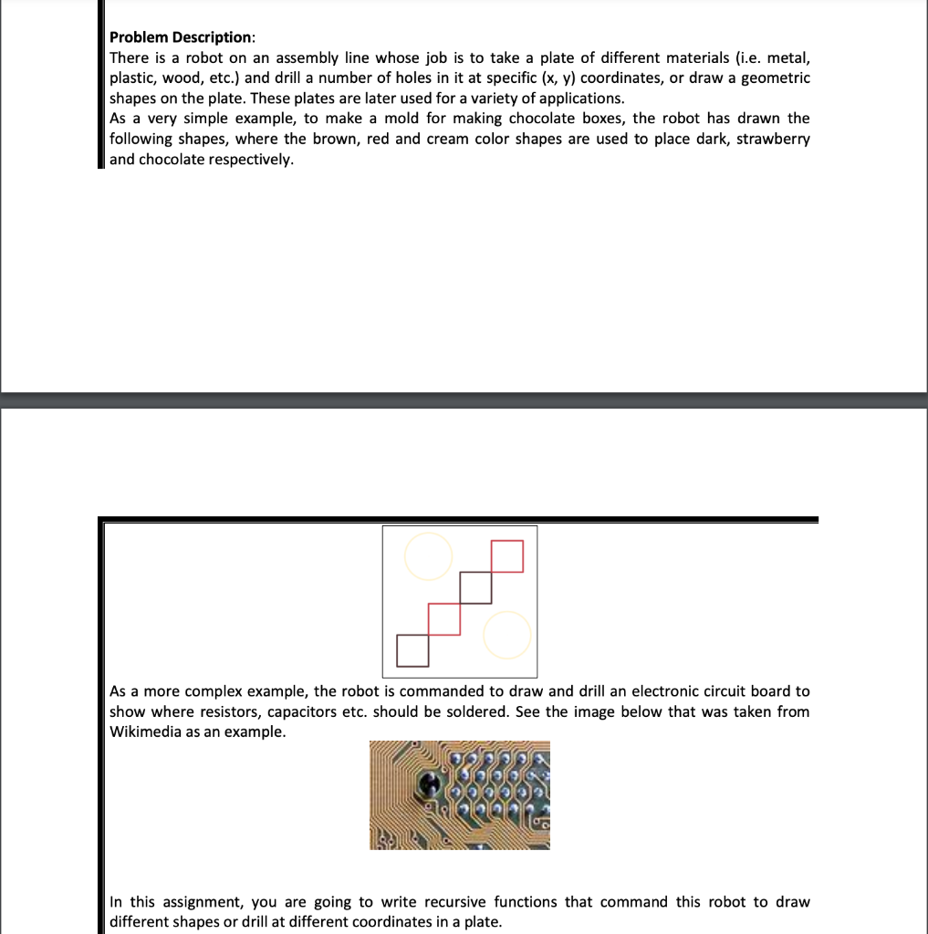 Problem Description: There is a robot on an assembly | Chegg.com