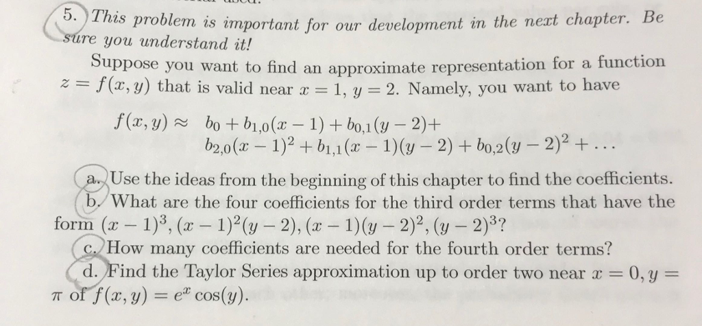 Solved 5. This problem is important for our development in | Chegg.com