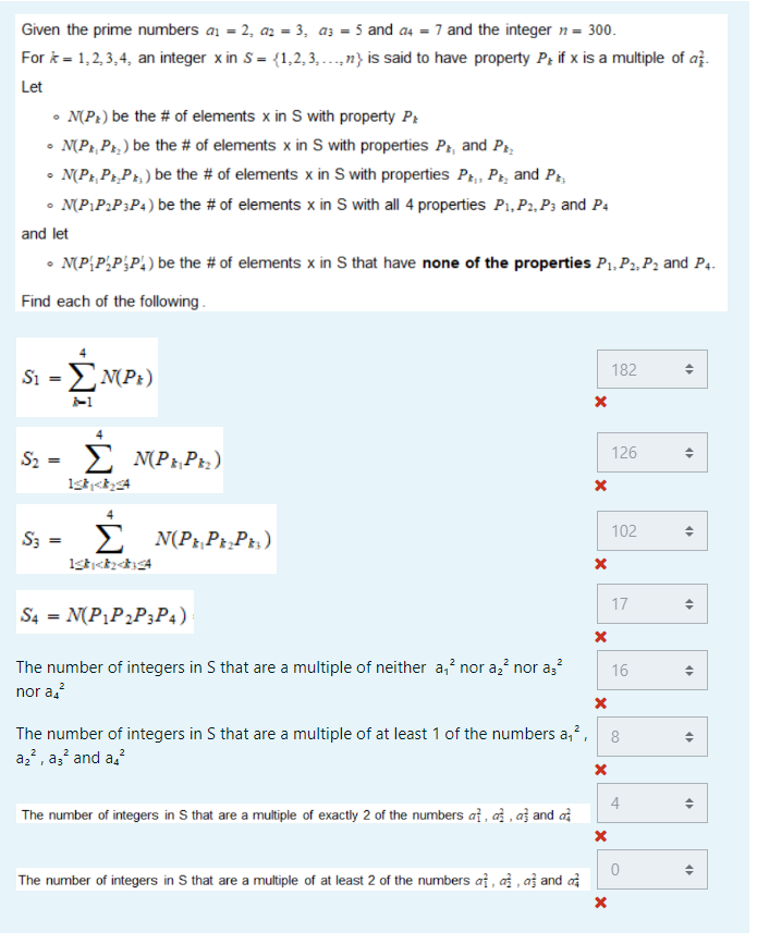 Solved Given the prime numbers a1=2,a2=3,a3=5 and a4=7 and | Chegg.com