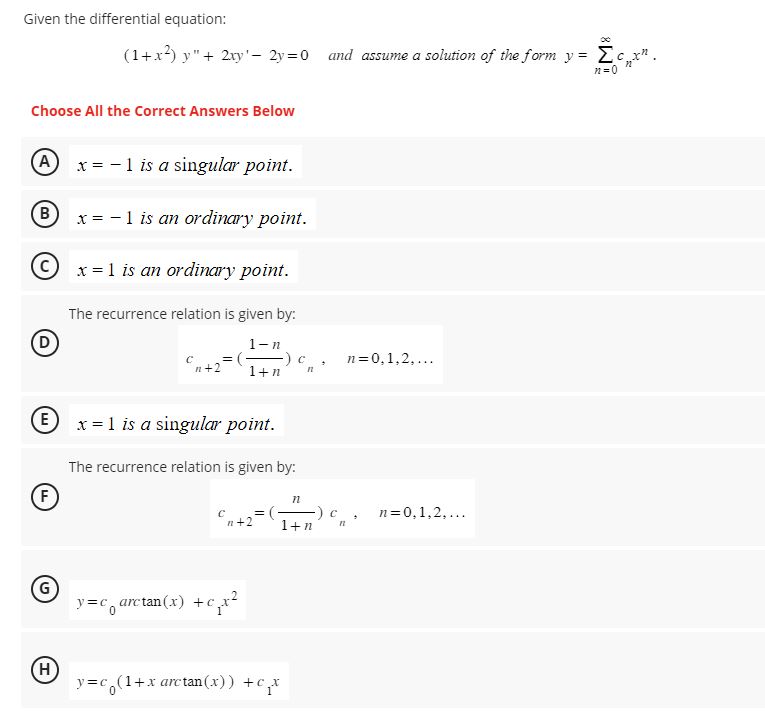 Solved 3x2 SOLVE THE DIFFERENTIAL EQUATION USING A | Chegg.com