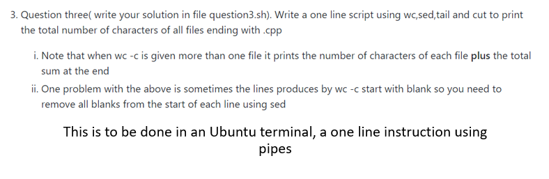 Solved 3. Question three( write your solution in file | Chegg.com