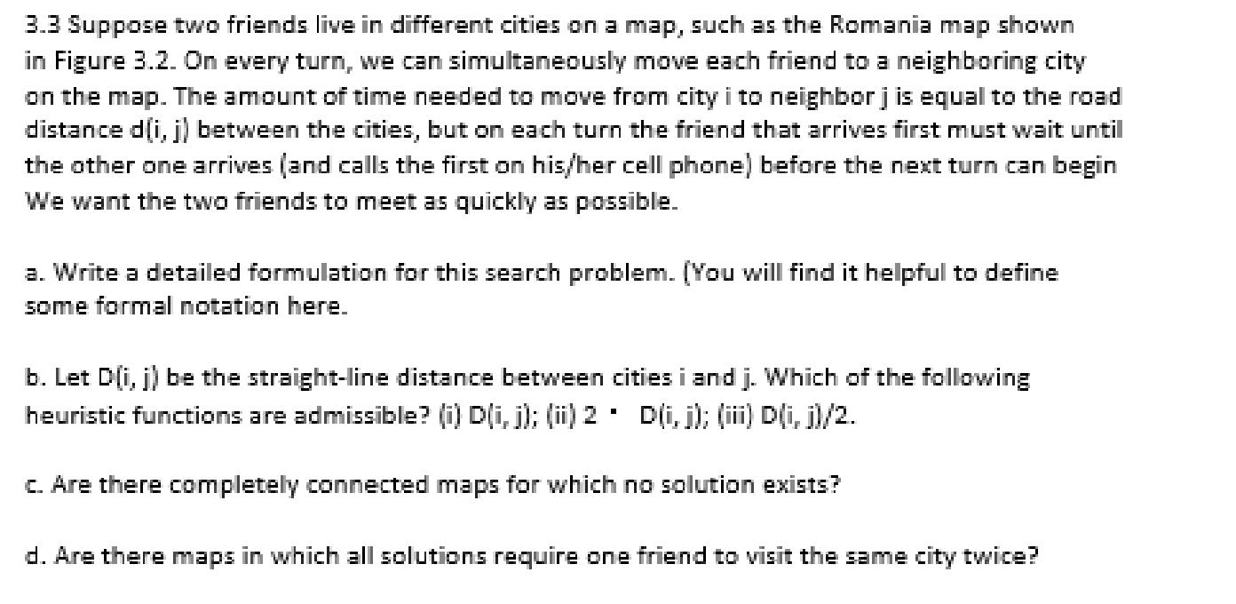 Solved 3.3 Suppose two friends live in different cities on a | Chegg.com Solved 3.3 Suppose two friends live in different cities on a | Chegg.com