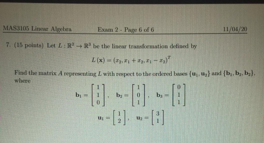 Solved (Linear Algebra) Very difficult question could use | Chegg.com
