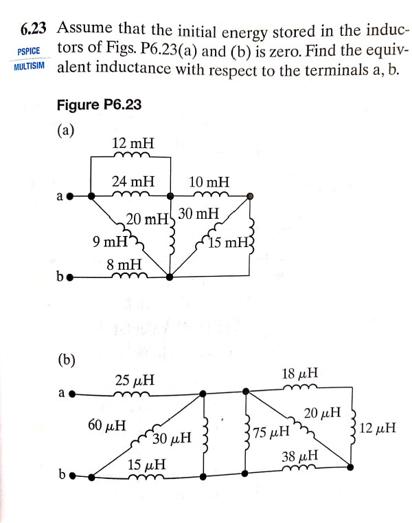Solved 6.23 Assume that the initial energy stored in the | Chegg.com