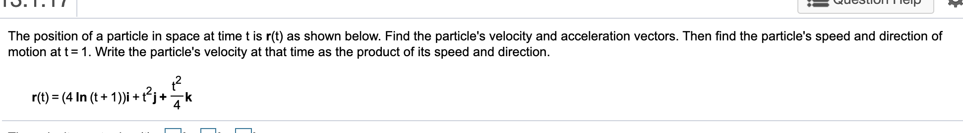 Solved The position of a particle in the xy-plane at time t | Chegg.com