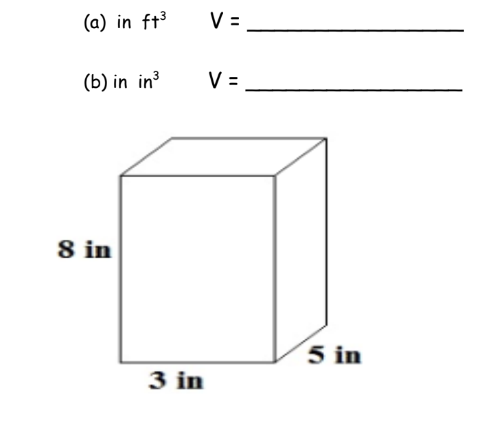 Solved (a) in ft3V= (b) in in 3V= | Chegg.com
