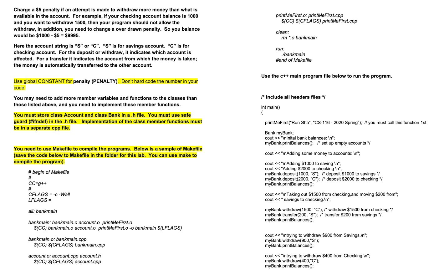 Same submission requirement as before. Your program | Chegg.com