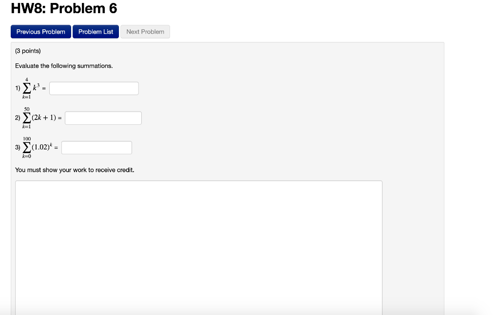 Solved HW8: Problem 6 Previous Problem Problem List Next | Chegg.com