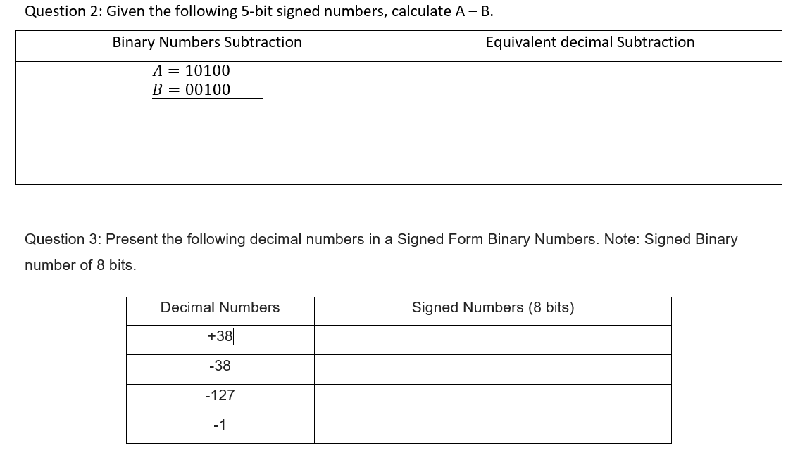 Solved Question 1: Create a circuit that compares two 2-bit | Chegg.com