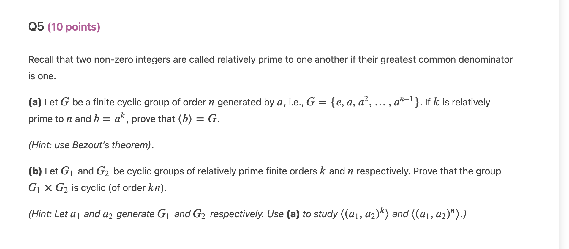 Solved Recall that two non-zero integers are called | Chegg.com