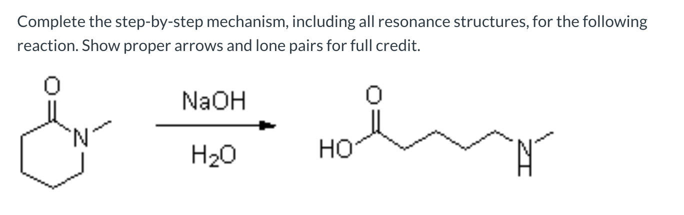 Solved Complete the step-by-step mechanism, including all | Chegg.com