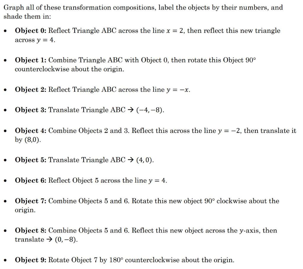 Given Triangle ABC: Graph the segments connecting the | Chegg.com