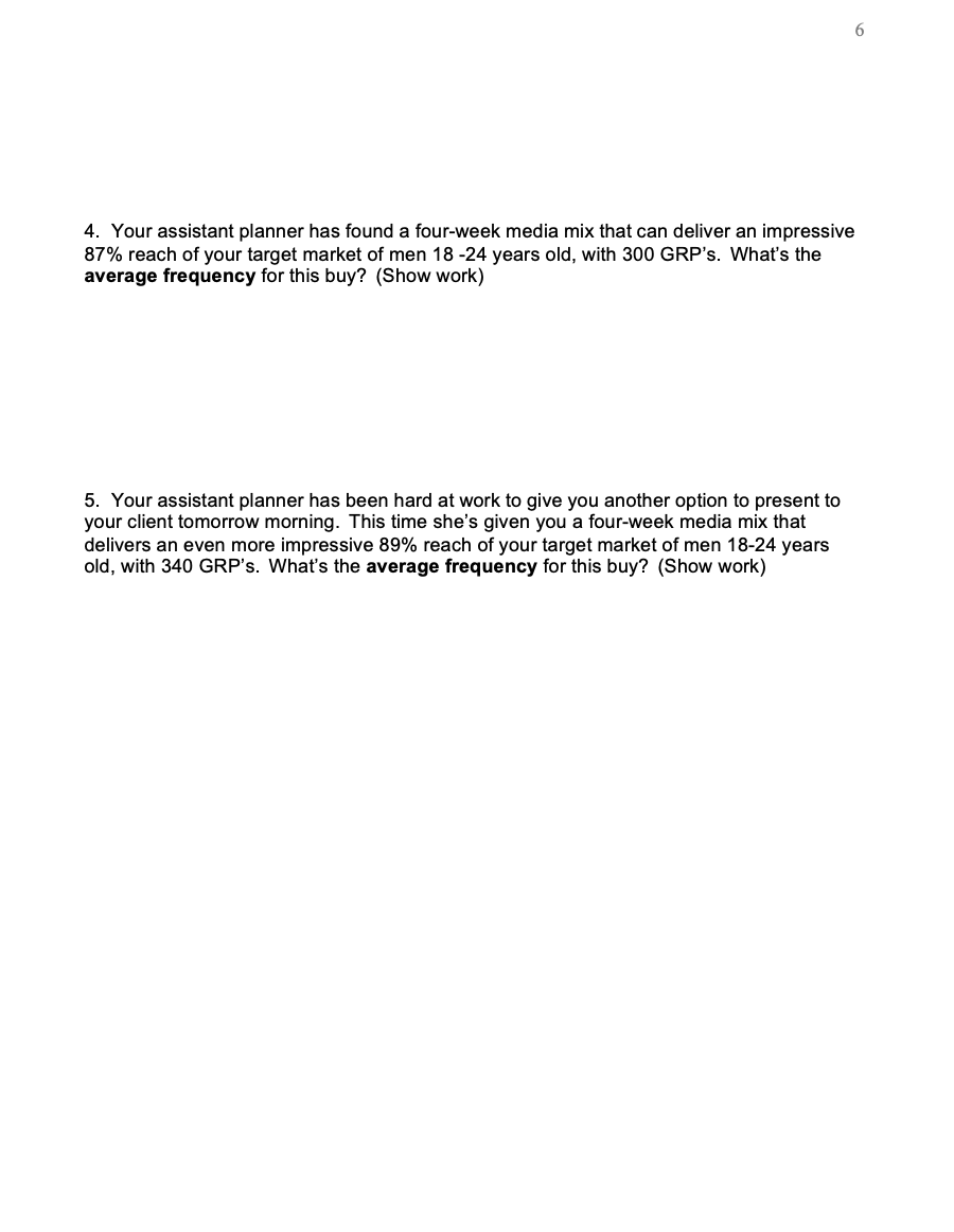 Solved 2. What are the total gross impressions? 3. What is | Chegg.com