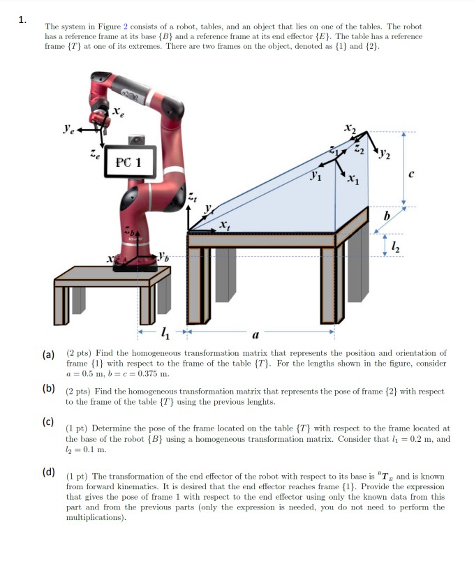 1. The system in Figure 2 consists of a robot, | Chegg.com