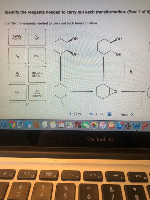 Solved Identify the reagents needed to carry out each | Chegg.com Solved Identify the reagents needed to carry out each | Chegg.com