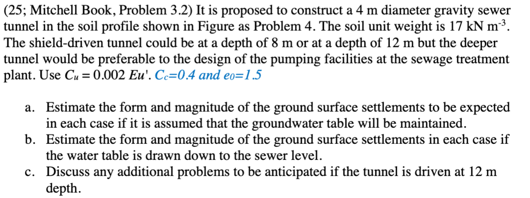 Solved (25; Mitchell Book, Problem 3.2) It is proposed to | Chegg.com