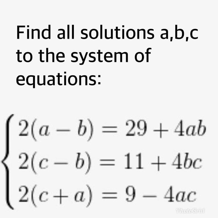 Solved Decide for which x, y,z the system of equation holds | Chegg.com