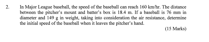 Solved In Major League baseball, the speed of the baseball | Chegg.com