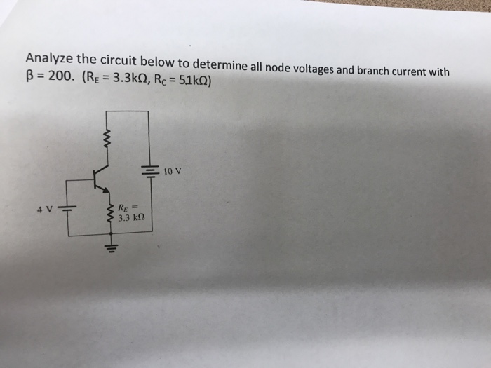 Solved Analyze the circuit below to determine all node | Chegg.com